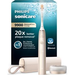Elektrische Zahnb&uuml;rste "Diamond Clean Prestige HX9992"champagner, PHILIPS SONICARE, Kunststoff, B:7,4cm H:16,8cm T:24,2cm, Elektrozahnb&uuml;rsten, mit