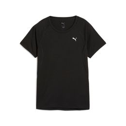 Puma Damen Laufshirt "W RUN VELOCITY TEE (TRI-BLEND)", schwarz, Gr. M, Jersey, Obermaterial: 50% Polyester, 25% Baumwolle, 25% Viskose, Shirts,