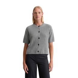 Marc O'Polo MARC O'POLO Damen Cardigan "aus Heavy Weight Cotton"light grau melange, Gr. M, unifarben, Obermaterial: 100% Baumwolle, Strickjacken