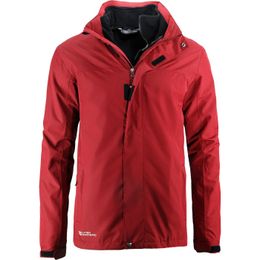 DEPROC Active Herren Outdoorjacke "LAC BOUCHER MEN", rot, Gr. 50, 100% Polyester, Jacken