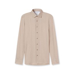 OLYMP Herren Businesshemd "OLYMP Luxor 24/Seven, Modern Fit, New Kent", beige, Gr. 42, 92% Baumwolle, 8% Elasthan, Hemden