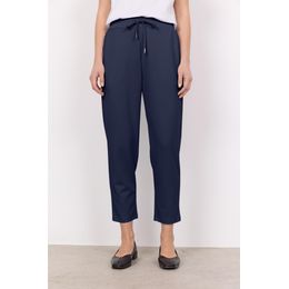 soyaconcept Damen Jogger Pants "SC-SIHAM 2", blau, Gr. M, unifarben, Web, Obermaterial: 95% Polyester, 5% Elasthan, Hosen, Sommerhose