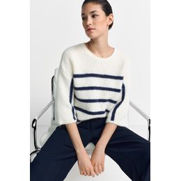 RICHROYAL Damen Rundhalspullovermidnight blau, Gr. L, Strick, Obermaterial: 72% Alpaka, 22% Polyamid, 4% Wolle, 2% Elasthan, Pullover
