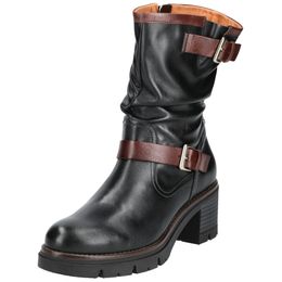 Schn&uuml;rstiefelette Pikolinos "Pikolinos Stiefelette Leder", Damen, Gr. 39, schwarz (schwarz, schwarz), Leder, Schuhe Schn&uuml;rstiefelette
