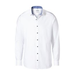 OLYMP Herren Businesshemd "OLYMP Level Five, Body Fit, Royal Kent"wei&szlig;, Gr. 40, 97% Baumwolle, 3% Elastolefin, Hemden