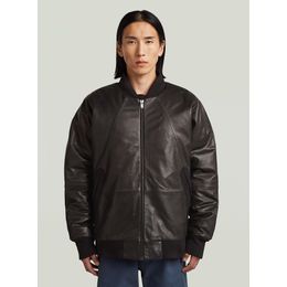 G-Star Raw G-STAR Herren Bomberjacke "MN 10 YR Leder Tour Jacke", schwarz, Gr. XS, Obermaterial: 100% Leder, Jacken