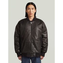 G-Star Raw G-STAR Herren Bomberjacke "MN 10 YR Leder Tour Jacke", schwarz, Gr. L, Obermaterial: 100% Leder, Jacken