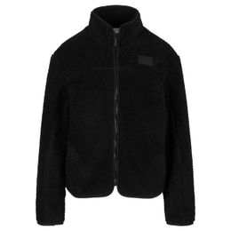 Karl Kani Damen Trainingsjacke "Karl Kani Signature Teddy Trackjacket"schwarz, Gr. M, unifarben, 100% Polyester, Jacken