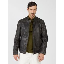 Mustang Herren Lederjacke "31025019", schwarz, Gr. 7XL, Oberstoff: 100% B&uuml;ffelleder. Futter: 100% Baumwolle. &Auml;rmelfutter: 100% Polyester.