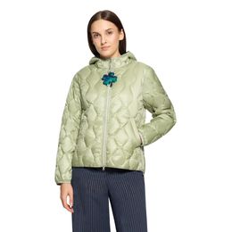 Steppjacke Cartoon "Damen mit Eingrifftaschen", Damen, Gr. 34, swamp, Obermaterial: 100% Polyamid, gerade, Jacken Steppjacke