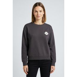 Pepe Jeans Damen Sweatshirt "LETHA"990washed schwarz, Gr. XL, bedruckt, Sweatware, Obermaterial: 85% Baumwolle, 15% Polyester, Sweatshirts, mit