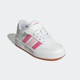 M&auml;dchen Sneaker "BREAKNET 3.0 KIDS", adidas Sportswear, Gr. 33cloud wei&szlig;, pink fusion, clear pink, Synthetik, Schuhe, f&uuml;r Kinder