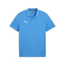 Puma Herren Poloshirt "TEAMGOAL CASUALS POLO", blau, Gr. S, unifarben, Piqu&eacute;, Obermaterial: 100% Baumwolle, Shirts, regular fit Passform, sportlicher