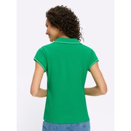 Heine Damen Kurzarmshirt "Shirt", gr&uuml;n, Gr. 34, unifarben, 95% Baumwolle, 5% Elasthan, Shirts