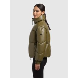 Khujo Damen Steppjacke "Khalia"olivgr&uuml;n, Gr. S, Obermaterial: 100% Polyurethan. Innenfutter: 100% Polyester. Wattierung: 100% Polyester.