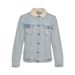 Karl Kani Damen Jeansjacke "Karl Kani Herren KM234-026-1 KK OG Denim Trucker Jacket"light dirty blau, Gr. S, mehrfarbig, 100% Baumwolle, Jacken