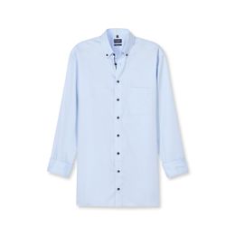 OLYMP Jungen Businesshemd "OLYMP Luxor, modern fit, Button-down"hellblau, Gr. 45, 100% Baumwolle, Hemden