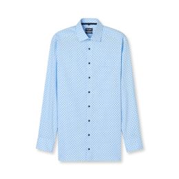 OLYMP Herren Businesshemd "OLYMP Luxor, Modern Fit, New Kent", blau, Gr. 47, 100% Baumwolle, Hemden