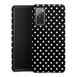 DeinDesign Galaxy S20 FE Handy Panzer Handyh&uuml;lle robuste Outdoor H&uuml;lle Schutzh&uuml;lle matt Points Retro Polka Dots Tough Case