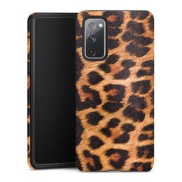 DeinDesign Galaxy S20 FE Handy Panzer Handyh&uuml;lle robuste Outdoor H&uuml;lle Schutzh&uuml;lle matt Animal Print Leopard Fur Tough Case