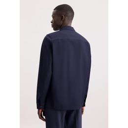 Seidensticker Herren Hemdjackenavy, Gr. S, unifarben, 53% Polyester, 45% Wolle, 2% Elasthan, Jacken