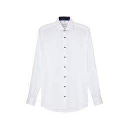 OLYMP Herren Businesshemd "OLYMP Level Five, Body Fit, Royal Kent"wei&szlig;, Gr. 42, 97% Baumwolle, 3% Elastolefin, Hemden