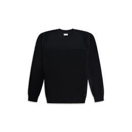 883POLICE Herren Rundhalspullover "883 Police CANEY", schwarz, Gr. S, unifarben, 100% Baumwolle, Pullover