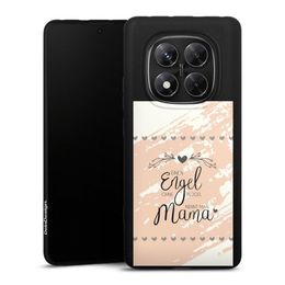 DeinDesign Xiaomi Redmi Note 14 Pro 5G Handy Premium Silikon H&uuml;lle Handyh&uuml;lle schwarz Case Mothersday Spruch Mom Silikon Premium Case