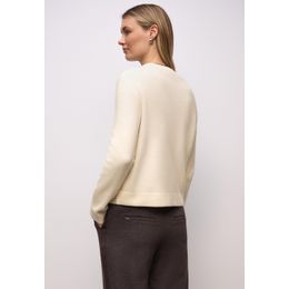 Street One Damen Strickpullover, beige, Gr. 44, unifarben, Stoff, 33% Polyester, 31% Polyacryl, 24% Baumwolle, 12% Polyamid, Pullover, mit