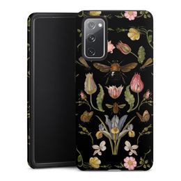 DeinDesign Galaxy S20 FE Handy Panzer Handyh&uuml;lle robuste Outdoor H&uuml;lle Schutzh&uuml;lle matt Bee Blossom Flower Wreath Tough Case