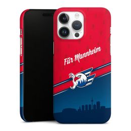 DeinDesign iPhone 14 Pro Max Handy Premium Case Smartphone Handyh&uuml;lle Schutzh&uuml;lle matt Sports Adler Mannheim Logo Premium Case