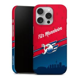 DeinDesign iPhone 16 Pro Handy Premium Case Smartphone Handyh&uuml;lle Schutzh&uuml;lle matt Sports Adler Mannheim Logo Premium Case