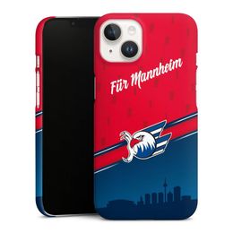 DeinDesign iPhone 14 Handy Premium Case Smartphone Handyh&uuml;lle Schutzh&uuml;lle matt Sports Adler Mannheim Logo Premium Case