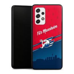 DeinDesign Galaxy A53 5G Handy Silikon H&uuml;lle Case schwarz Handyh&uuml;lle Adler Mannheim Sports Logo