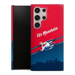 DeinDesign Galaxy S24 Ultra Handy Premium Case Smartphone Handyh&uuml;lle Schutzh&uuml;lle gl&auml;nzend Sports Adler Mannheim Logo Premium Case