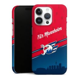 DeinDesign iPhone 14 Pro Handy Premium Case Smartphone Handyh&uuml;lle Schutzh&uuml;lle matt Sports Adler Mannheim Logo Premium Case