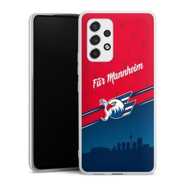 DeinDesign Galaxy A53 5G Handy Silikon H&uuml;lle Case transparent Handyh&uuml;lle Adler Mannheim Sports Logo Silikon Case