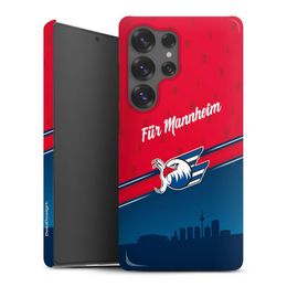 DeinDesign Galaxy S25 Ultra Handy Premium Case Smartphone Handyh&uuml;lle Schutzh&uuml;lle gl&auml;nzend Sports Adler Mannheim Logo Premium Case
