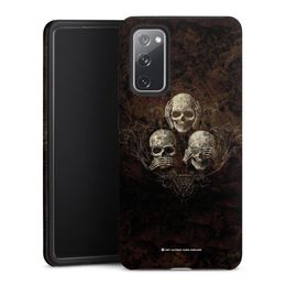 DeinDesign Galaxy S20 FE Handy Panzer Handyh&uuml;lle robuste Outdoor H&uuml;lle Schutzh&uuml;lle matt Gothic Skulls Art Tough Case
