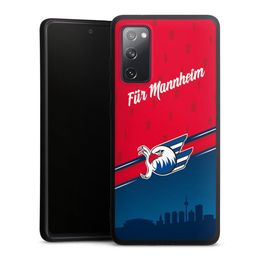 DeinDesign Galaxy S20 FE Handy Premium Silikon H&uuml;lle Handyh&uuml;lle schwarz Case Adler Mannheim Sports Logo Silikon Premium Case