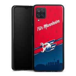 DeinDesign Galaxy A12 Handy Silikon H&uuml;lle Case schwarz Handyh&uuml;lle Adler Mannheim Sports Logo