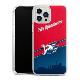 DeinDesign iPhone 13 Pro Max Handy Silikon H&uuml;lle Case transparent Handyh&uuml;lle Sports Adler Mannheim Logo Silikon Case