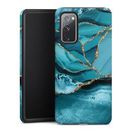 DeinDesign Galaxy S20 FE Handy Panzer Handyh&uuml;lle robuste Outdoor H&uuml;lle Schutzh&uuml;lle matt Glitzer Marble Gemstone Tough Case