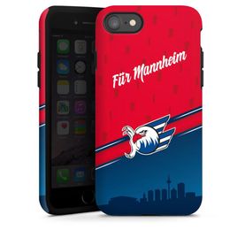 DeinDesign iPhone SE (2020) Handy Panzer Handyh&uuml;lle robuste Outdoor H&uuml;lle Schutzh&uuml;lle matt Adler Mannheim Sports Logo Tough Case