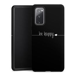 DeinDesign Galaxy S20 FE Handy Panzer Handyh&uuml;lle robuste Outdoor H&uuml;lle Schutzh&uuml;lle matt Sayings Happiness Statement Tough Case