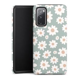 DeinDesign Galaxy S20 FE Handy Panzer Handyh&uuml;lle robuste Outdoor H&uuml;lle Schutzh&uuml;lle matt Daisy Muster Flowers Tough Case