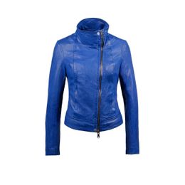 Freaky Nation Damen Lederjacke "Klea-FN"blau, Gr. M, Oberstoff: 100% Leder; Futter: 100% Baumwolle, Jacken