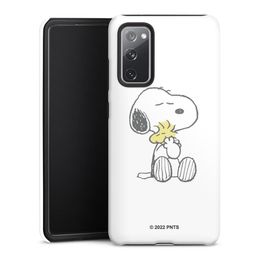 DeinDesign Galaxy S20 FE Handy Panzer Handyh&uuml;lle robuste Outdoor H&uuml;lle Schutzh&uuml;lle matt Snoopy Peanuts Love Tough Case