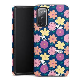 DeinDesign Galaxy S20 FE Handy Panzer Handyh&uuml;lle robuste Outdoor H&uuml;lle Schutzh&uuml;lle matt Flowers Muster Snoopy Tough Case