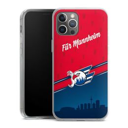 DeinDesign iPhone 12 Pro Max Handy Silikon H&uuml;lle Case transparent Handyh&uuml;lle Adler Mannheim Sports Logo Silikon Case